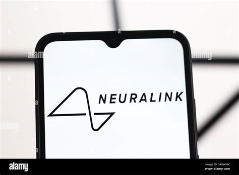 In This Photo Illustration The Neuralink Logo Is Seen Displayed On A Smartphone Screen Stock