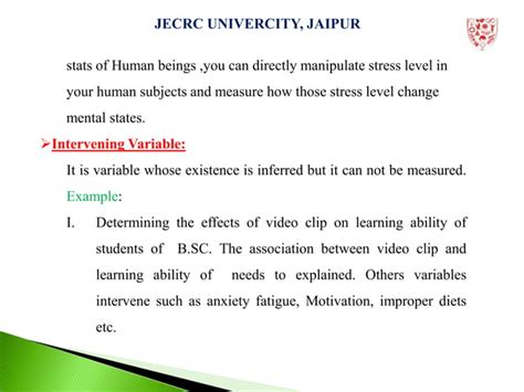 Variables For Research Methodology And Its Types Pptx