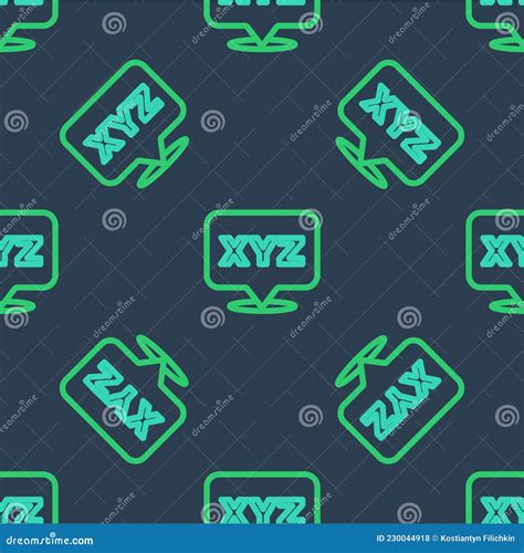 Line Xyz Coordinate System Icon Isolated Seamless Pattern On Blue Background Xyz Axis For Graph