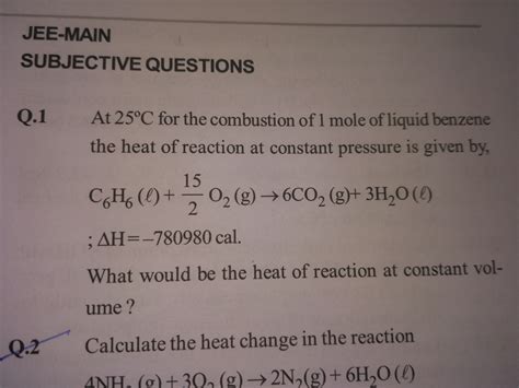 How To Find Change In Enthalpy In Such Typ Of Que1 I F The The Pressu AskIITians