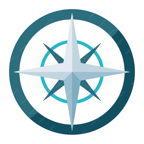 Modern Compass Icon Vector Design Premium Ai Generated Vector