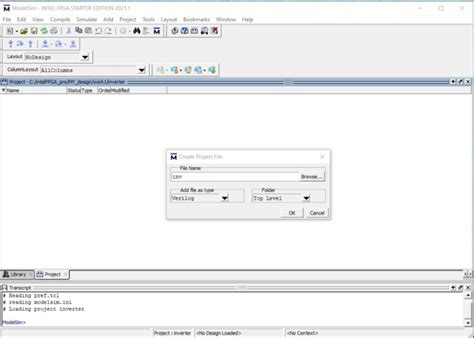 Modelsim Tutorial Inverter Verilog Code And Testbench Simulation Circuit Generator