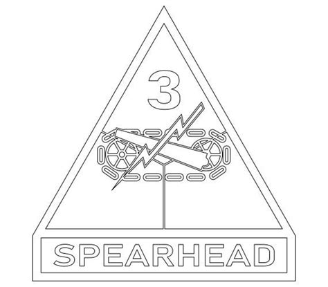 Us Army 3rd Armored Division Patch Vector Files Dxf Eps Svg Etsy