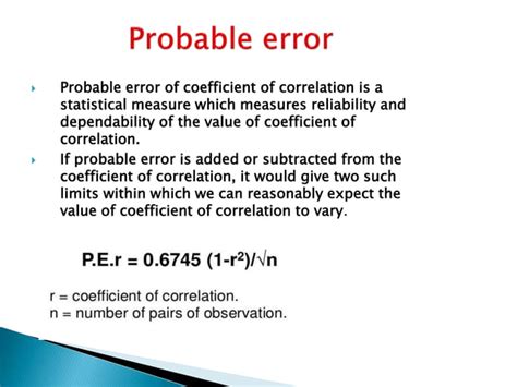Procedure For Finding Correlation Coefficient Pptx Physics Science