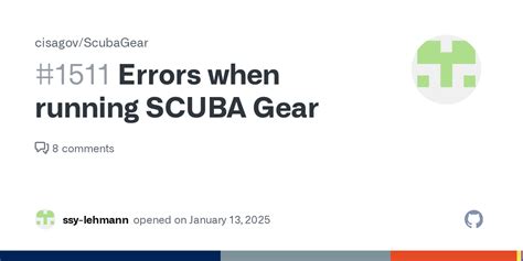 Errors When Running Scuba Gear · Issue 1511 · Cisagovscubagear · Github