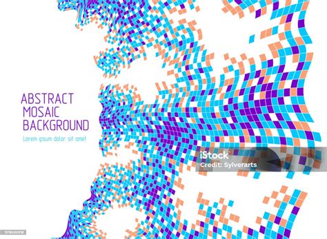 그레이트 기하학적 3d 모자이크 예술의 예술적인 그림 복사 공간 제목 및 텍스트 레이아웃을 위한 템플릿으로 추상 벡터 배경 안내 책자 잡지 광고 배너 포스터에 대 한 사용