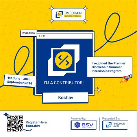 Keshav Agrawal On Linkedin Timechainsummerofcode Summeroflearning