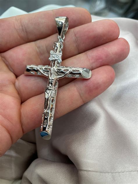Sterling Silver Crucifix Pendant Crucifix Pendant Set Cross Pendant