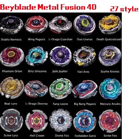 Beyblade Types List