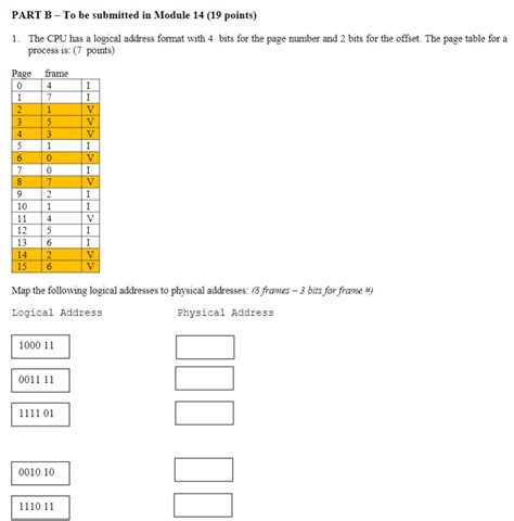 Solved PART B To Be Submitted In Module Points The Chegg Com