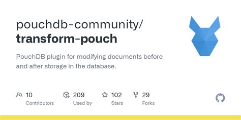 Github Pouchdb Communitytransform Pouch Pouchdb Plugin For Modifying Documents Before And