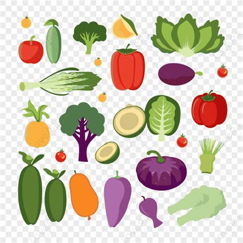 야채 클립 아트 벡터스타일로만화 Png 일러스트 무료 다운로드 Lovepik