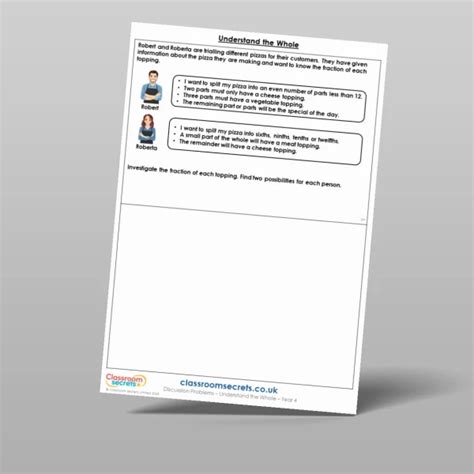 Year 4 Understand The Whole Discussion Problem Resource Classroom Secrets
