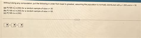 Solved Without Doing Any Computation Put The Following In