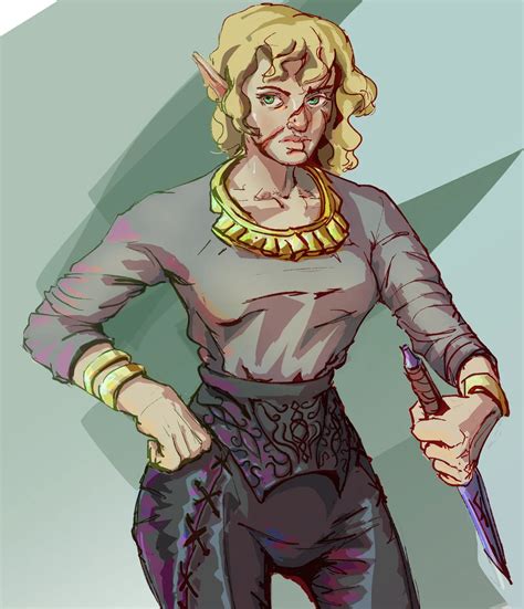 Elf Assassin By Me Scrolller