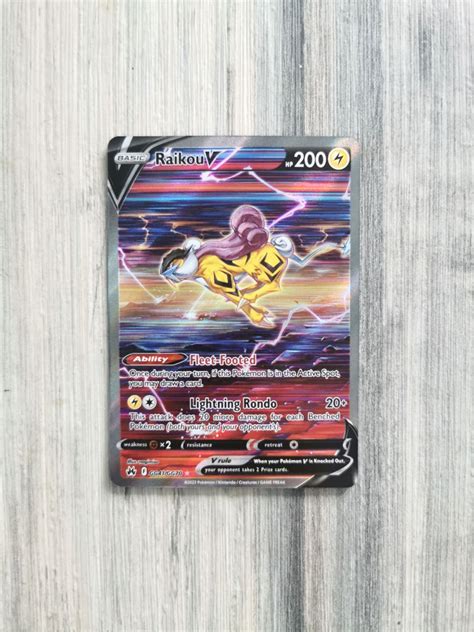 Pokemon Tcg Raikou V Crown Zenith Hobbies Toys Toys Games On Carousell
