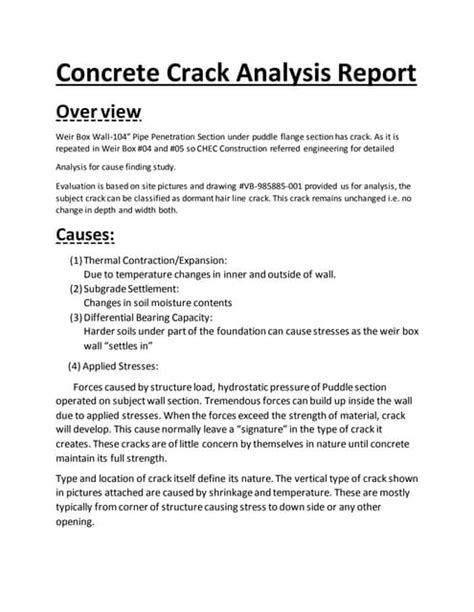 Concrete Crack Analysis Report Docx