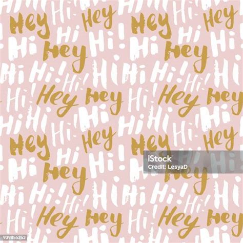 안녕 그리고 안녕 로그인 원활한 패턴 레터링 손으로 그린된 스케치 그런 지 단어 인사말 그런 지 질감 복고풍 배지 빈티지 타이