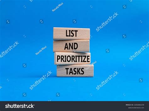 List Prioritize Tasks Symbol Concept Words Stock Photo Shutterstock