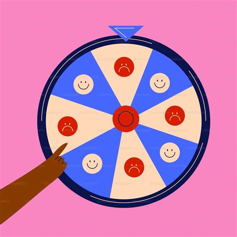 분홍색 배경에 행운의 수레바퀴를 가리키고 있는 사람 벡터 Unsplash의 웰빙 이미지