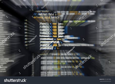 Real Java Code Developing Screen Programing Stock Photo Shutterstock