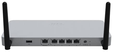 Router Cisco Meraki Mx67w Con Firewall Inálámbrico Hasta 450 Mbit S Puertos Gbe Y Wi Fi Wave 2