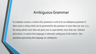 Ambiguous Grammar Dfa And Slr Grammar PDF Programming Languages Computing
