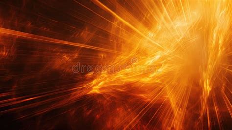 Abstract Asymmetric Orange Light Burst On Dark Stock Image Image Of Abstract Space 326152969