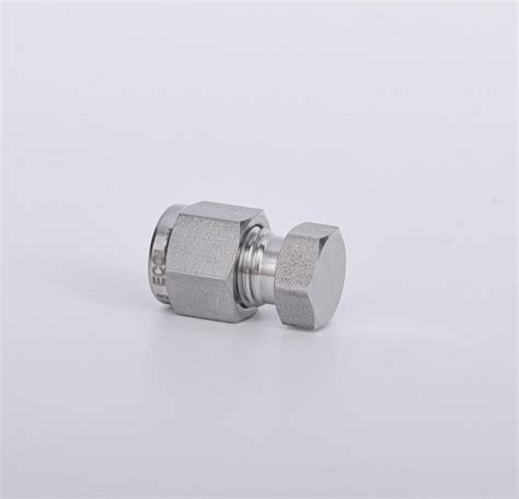 Instrument Double Ferrule Cap Compression Connectors Stainless Steel 316 Swagelok Tube Fitting