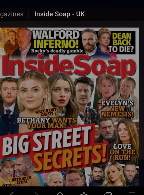 Inside Soap Issue Next Week Reastenders