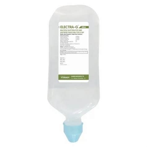 Multiple Electrolyte And Dextrose Injection Type Lv Bp 500ml At ₹ 100 Bottle Dextrose