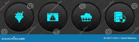 Set Sales Funnel With Chart Browser Exclamation Mark Password