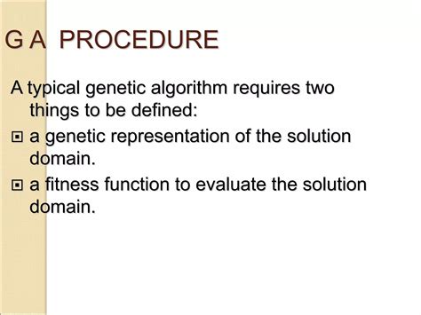 optimization technique genetic algorithm pptx computing