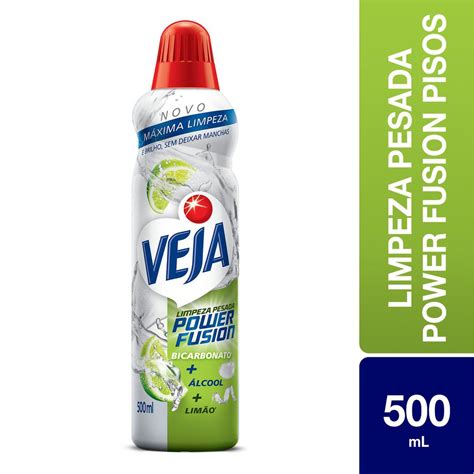 Limpador Multiuso Veja Power Fusion Pisos Limão 500ml Fortatacadista