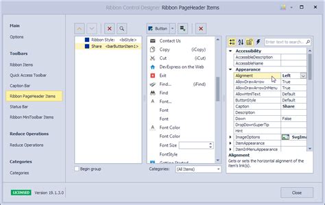Page Header Items WinForms Controls DevExpress Documentation