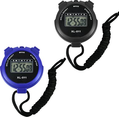 2pcs Digital Sports Stopwatch Timer Stopwatch Large Display Interval Training Timer Outdoor
