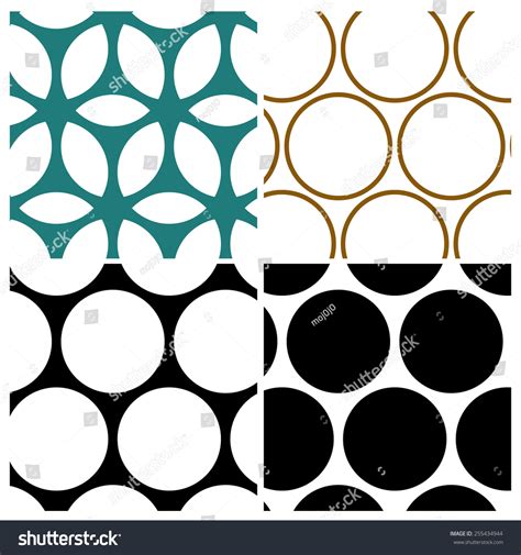 Art Sorting Circle Vector Pattern Stock Vector Royalty Free 255434944