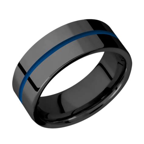 Black Zirconium Wedding Rings — Unique Titanium Wedding Rings