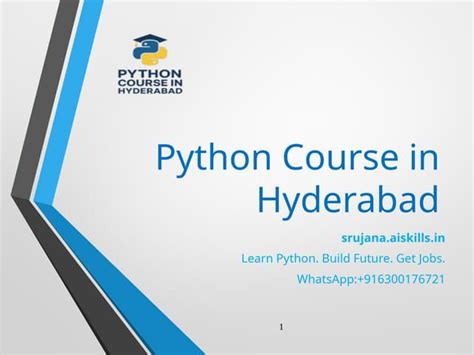 Pythoncourseinhyderabad For Freshers And Experienced Pptx