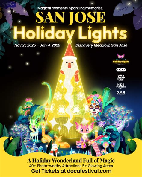 San Jose Holiday Lights In The Bay Area At Discovery Meadow