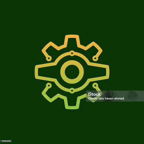 기술 초기 편지 O 아이콘 디자인 개념에 대한 스톡 벡터 아트 및 기타 이미지 개념 개념과 주제 공장 산업 건물 Istock