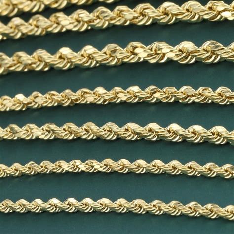 14k Yellow Gold Rope Chain Bracelet Solid 14k Gold Stackable Bracelet