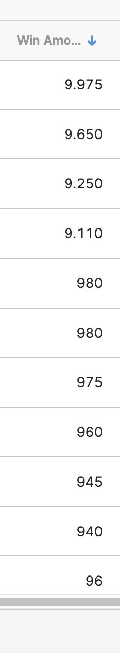 Problem Using Table Filter With Number Column In Greater Than 💬 App