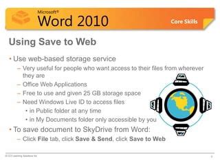 Word Lesson 1C PPT PPTX