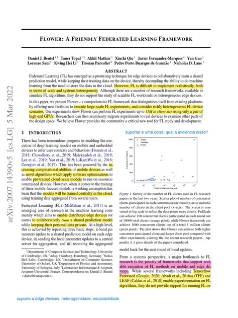 Flower A Friendly Federated Learning Framework Pdf Computer