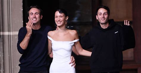 Bella Hadid Has Dress Spray Painted Onto Her Body In Captivating