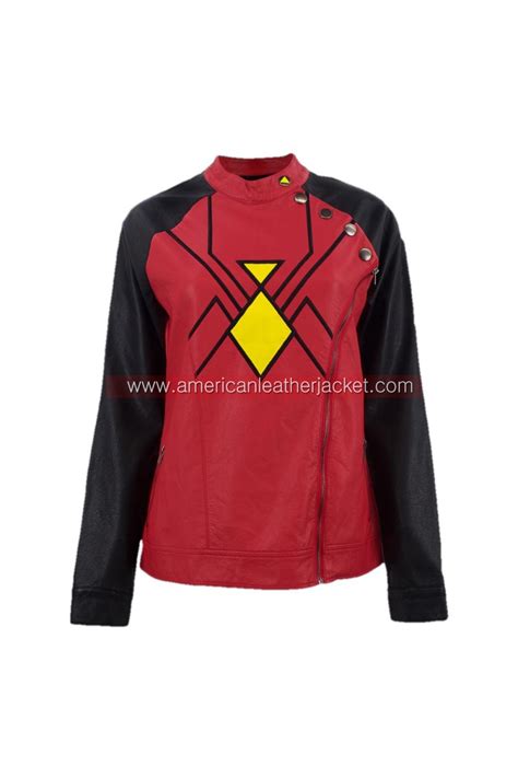 Jessica Drew Spider Woman Leather Jacket Costume