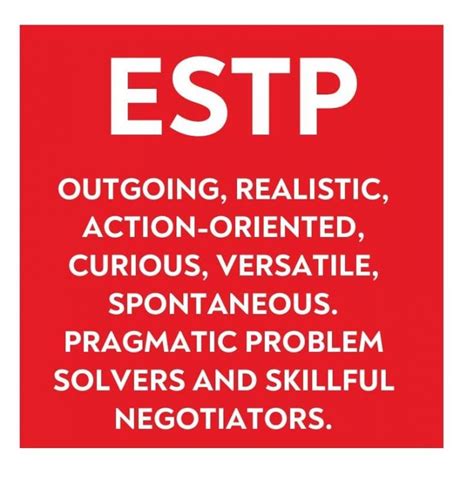 Estp Personality Type The Entrepreneur