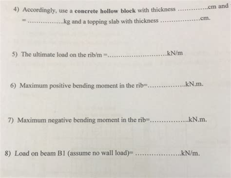 Duration Min Question Marks For The Slab Chegg