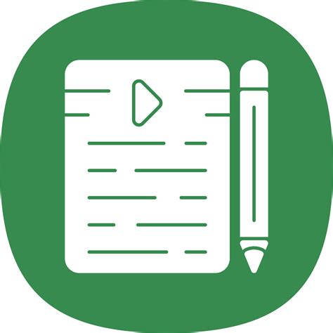 Script Writing Vector Icon Design 17041162 Vector Art At Vecteezy